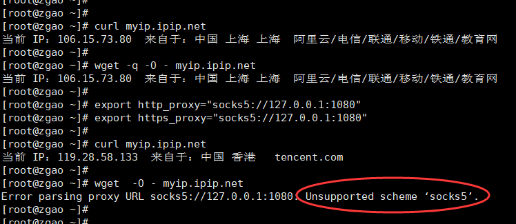 Linux使用Proxychains实现终端代理 – Zgao's blog