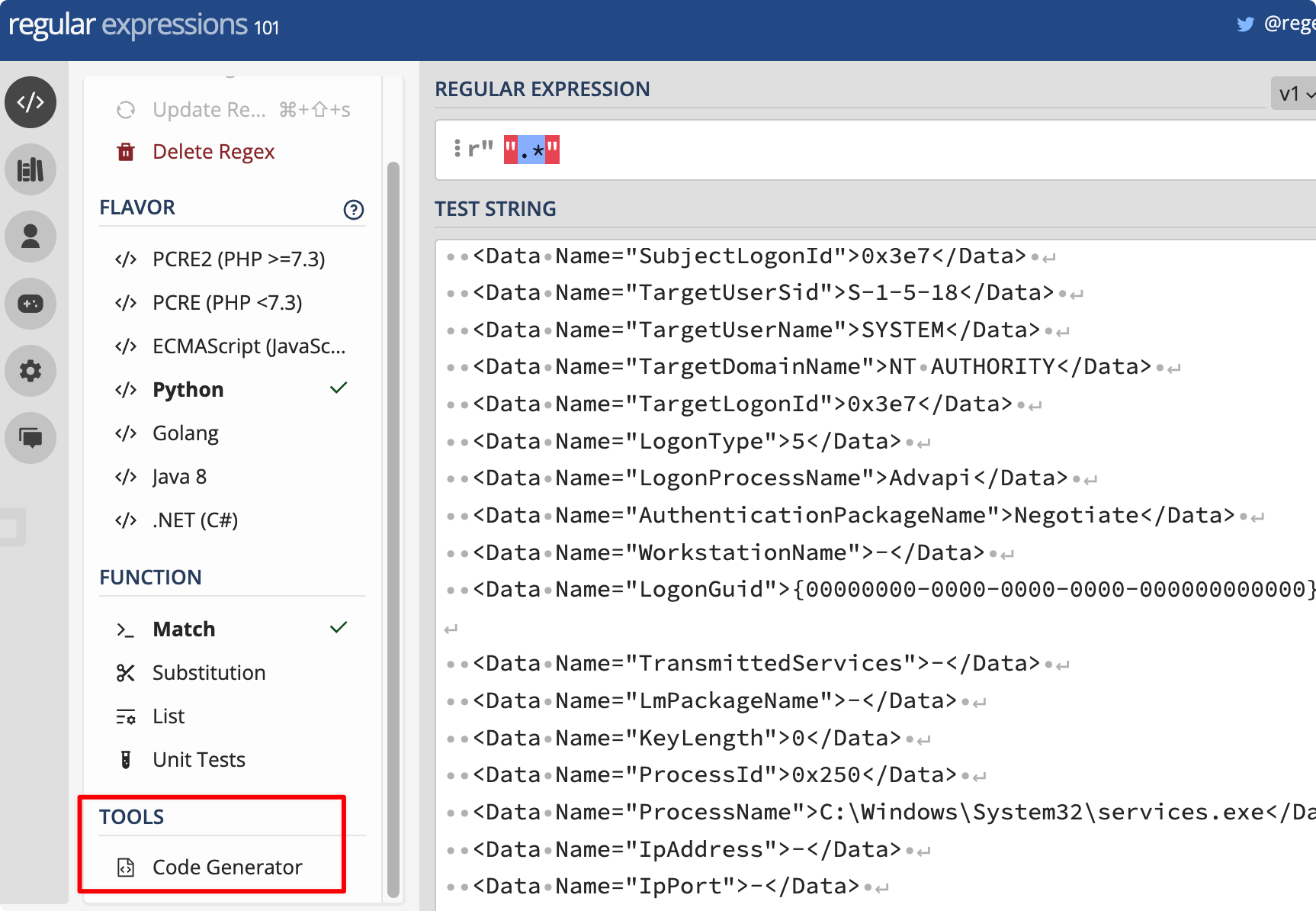 正则表达式练习网站 regex101 – Zgao's blog
