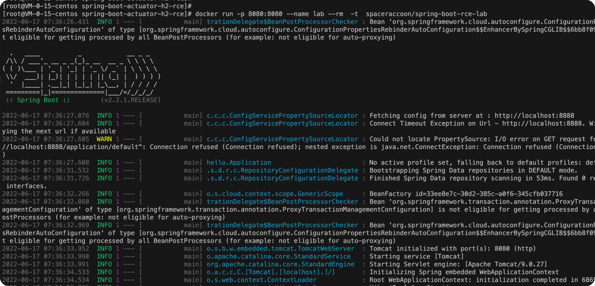 Spring Boot Actuator H2 远程代码执行漏洞复现 And Poc优化解决命令执行报错 Zgaos Blog