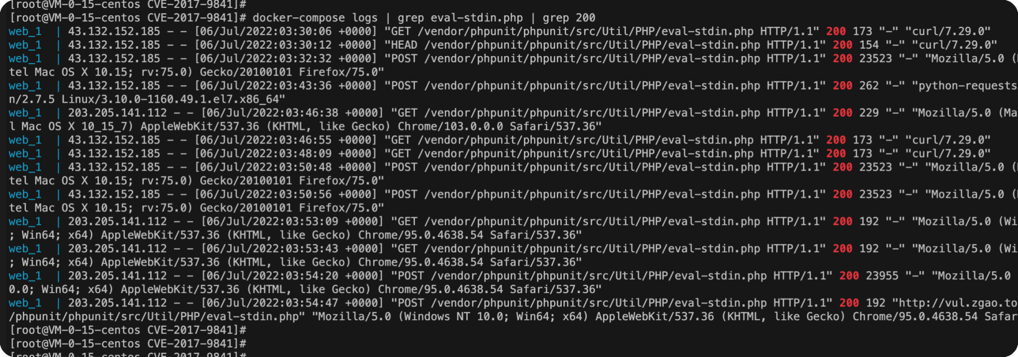 CVE-2017-9841 phpunit 远程代码执行漏洞复现 – Zgao's blog