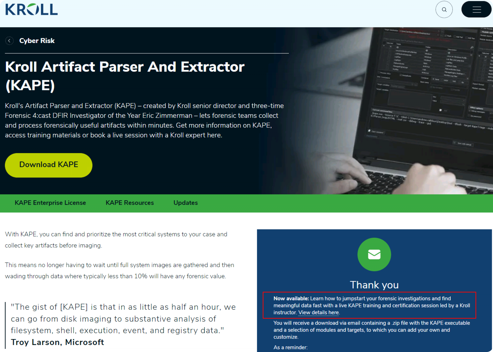 使用KAPE自动化采集并分析Windows取证数据 – Zgao's blog