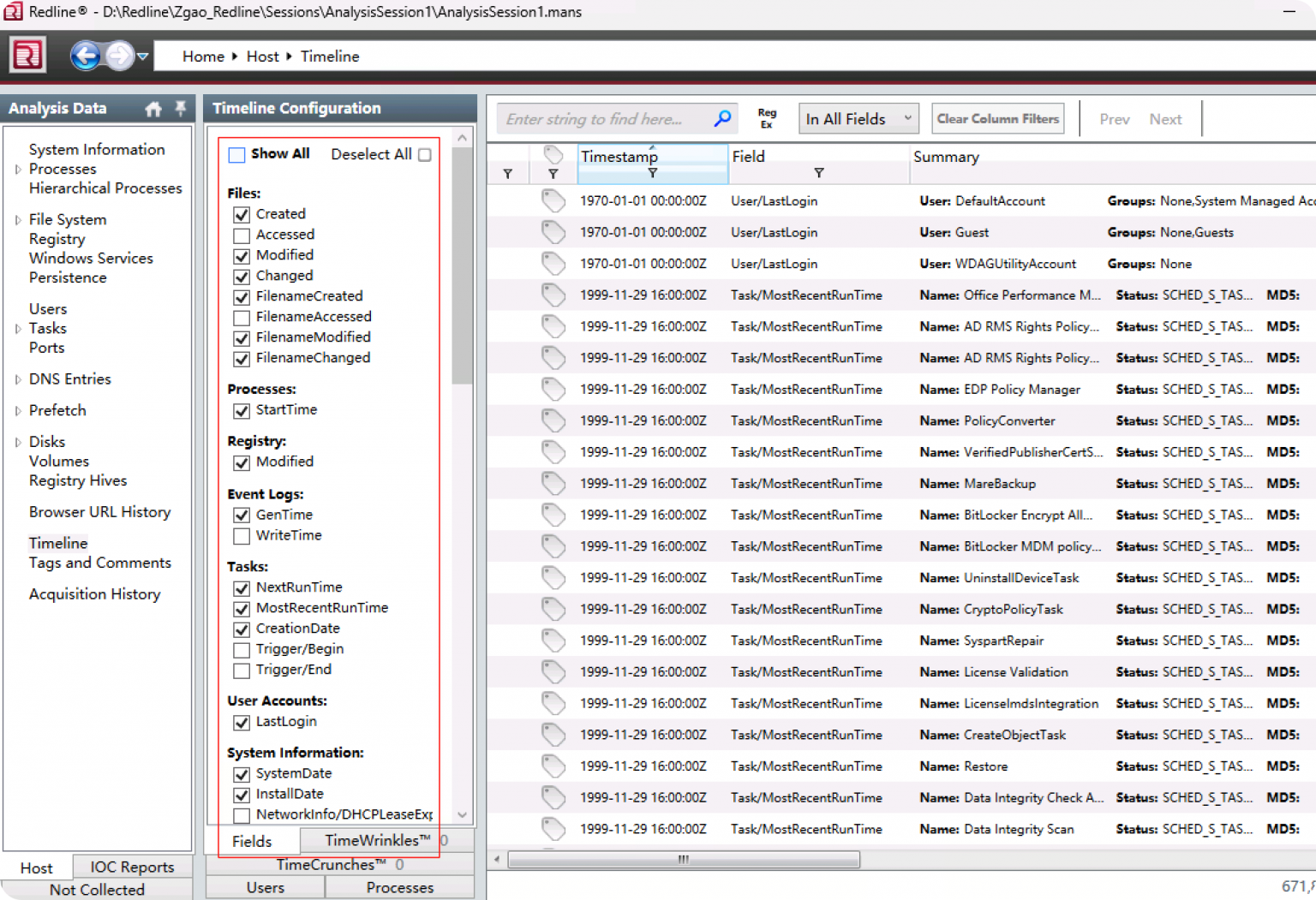 使用FireEye Redline采集取证数据 – Zgao's blog